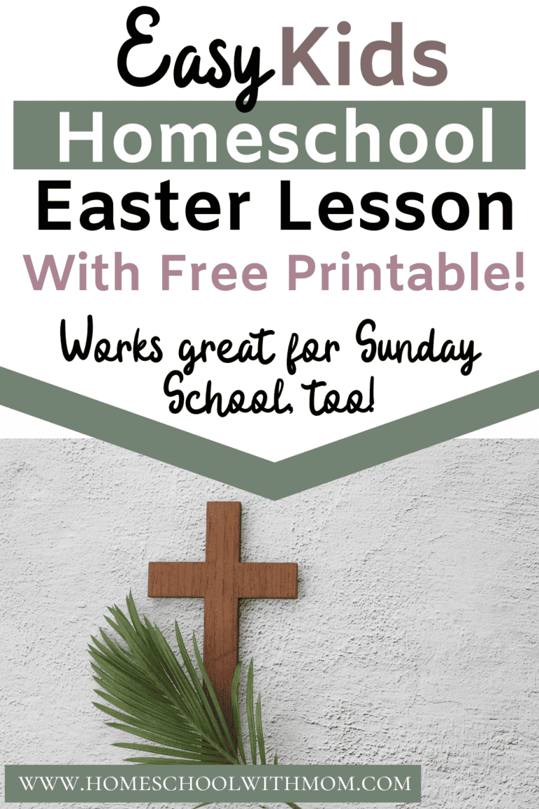 Free Printable Sunday School Easter Lesson for Kids - Homeschool With Mom