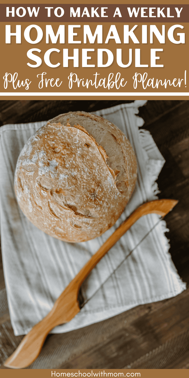 How To Create a Weekly Homemaking Schedule + Free Printable ...